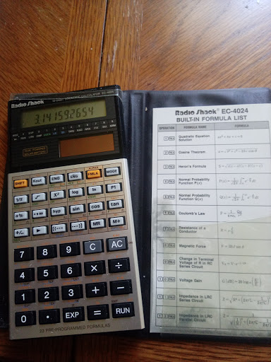 Eddie's Math and Calculator Blog: Retro Review: Radio Shack EC-4024