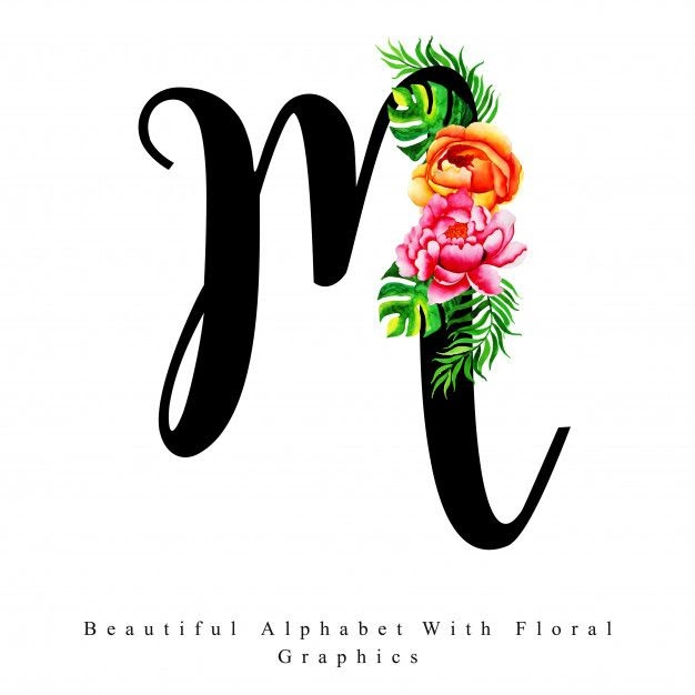 Beautiful Alphabet Letter Designs M - Birthday Letter