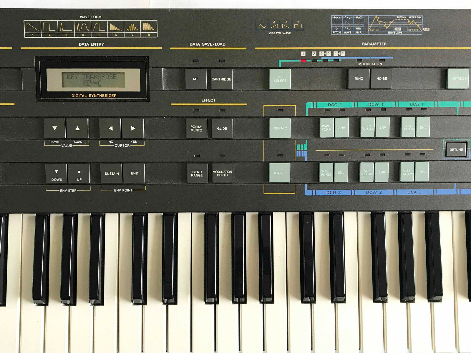 MATRIXSYNTH: 1985 Casio CZ-5000 Vintage Phase-Distortion Digital Synthesizer + Hard Case