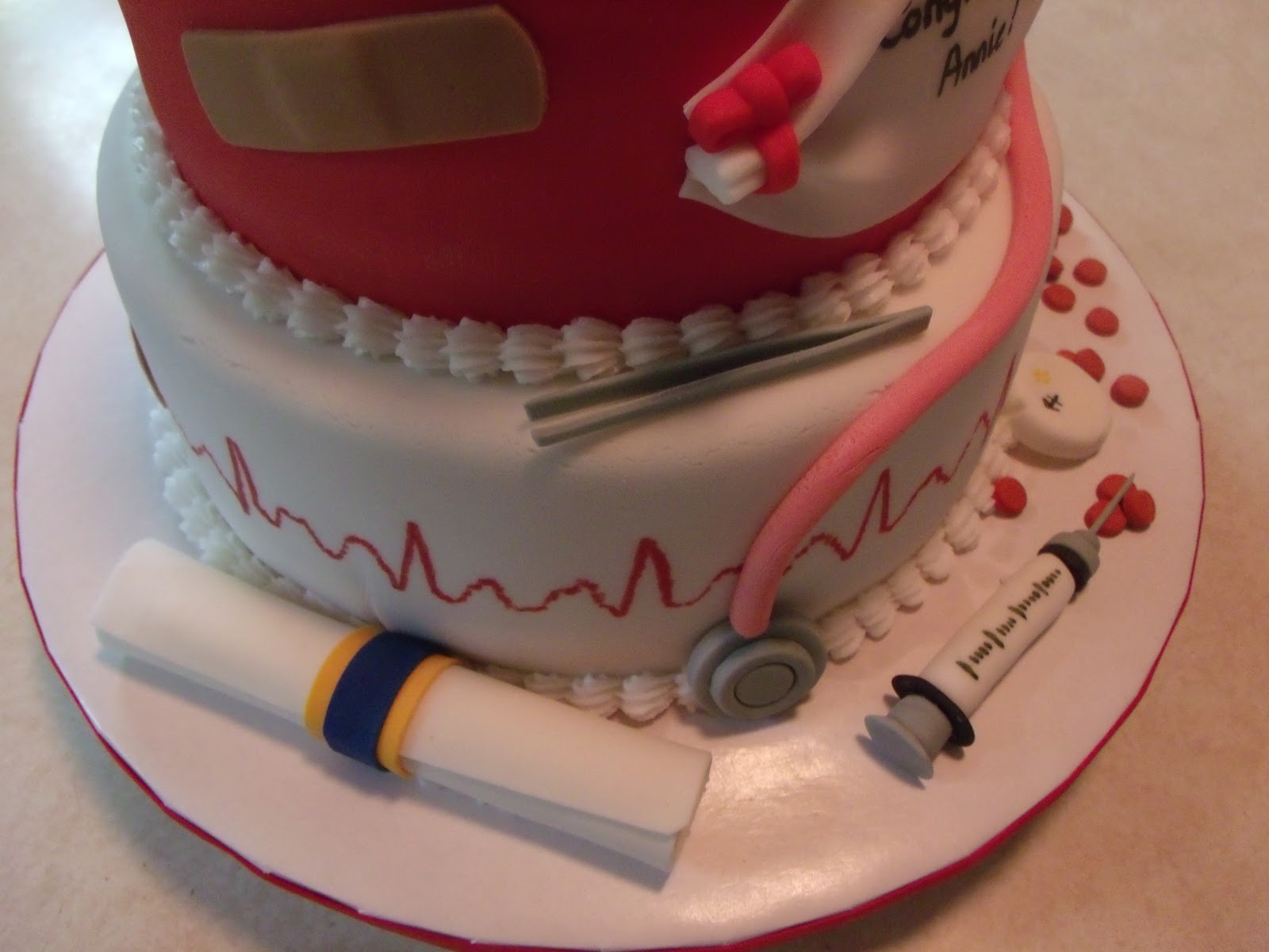 Cakes by the Sugar Cains: Nurse Graduation Cake