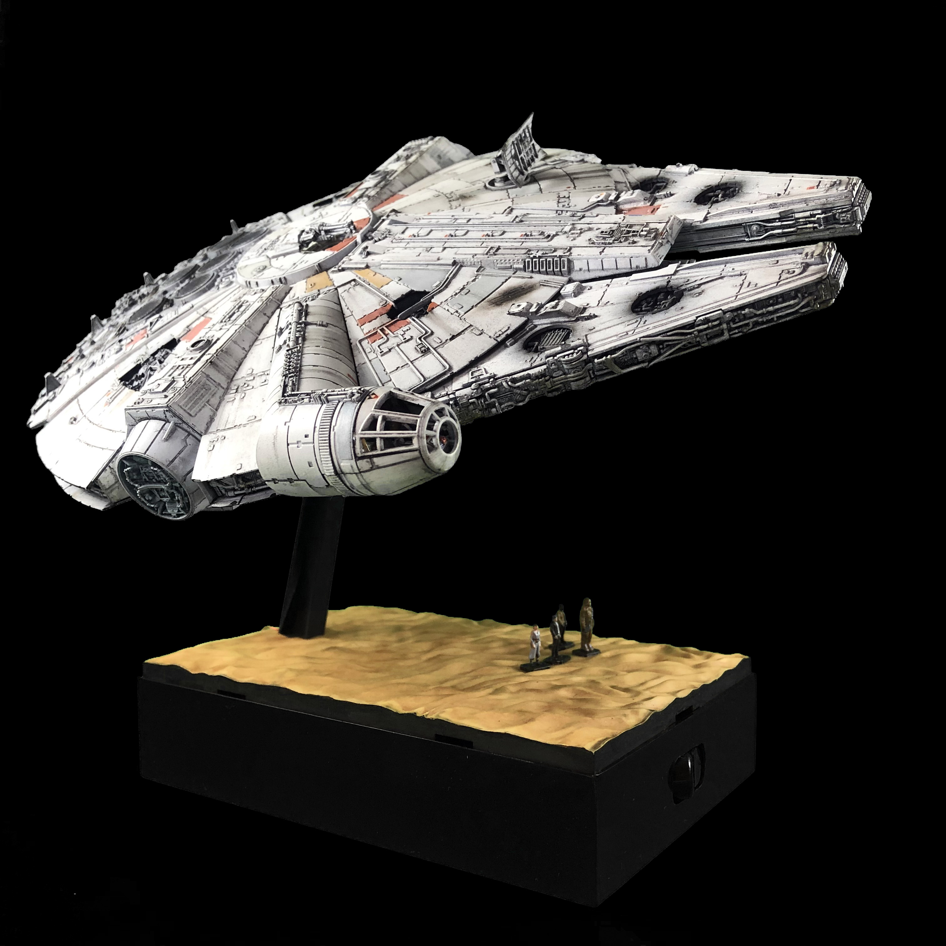 Completed Bandai Millennium Falcon 1/144