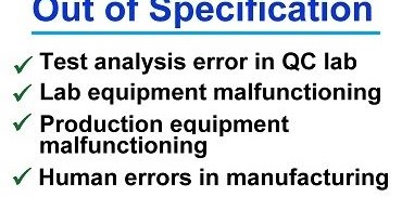 Out of Specification Investigation in Pharmaceuticals : Pharmaguideline