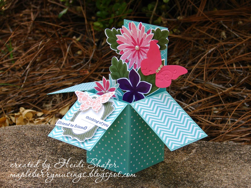 Mapleberry Musings: Flower Patch Card Box