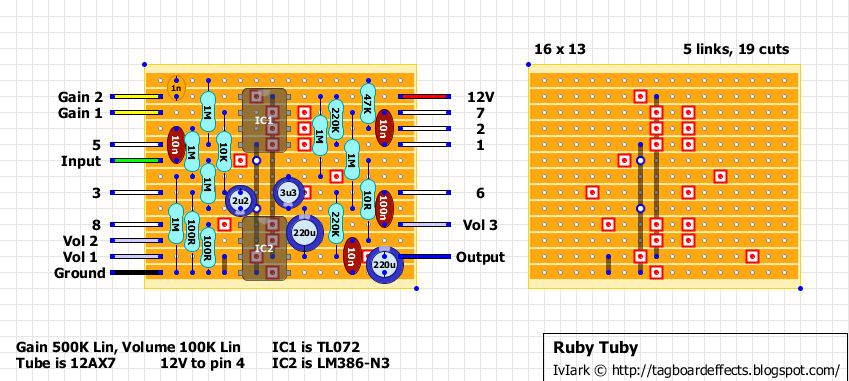Guitar FX Layouts: Ruby Tuby