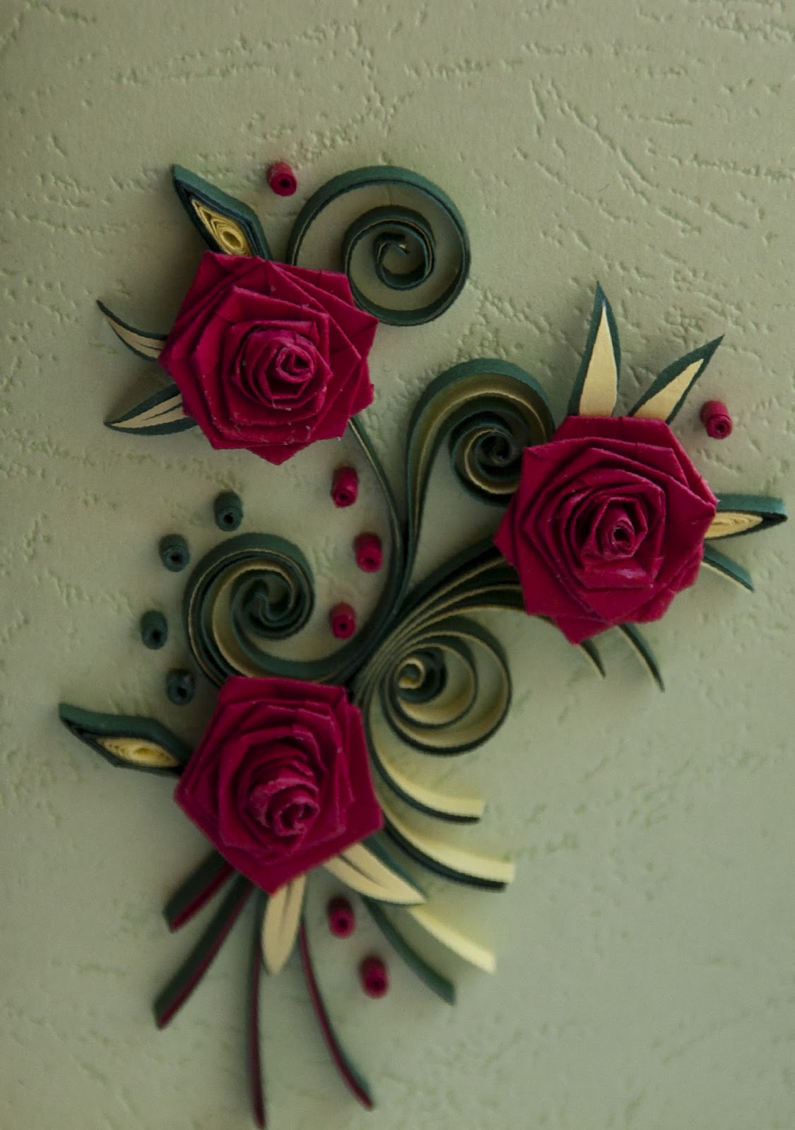 Neli Quilling Art: Quilling small cards - roses