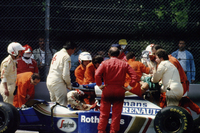 Ayrton Senna: Ayrton Senna Fatally Injured At Imola (Photos - Pictures ...