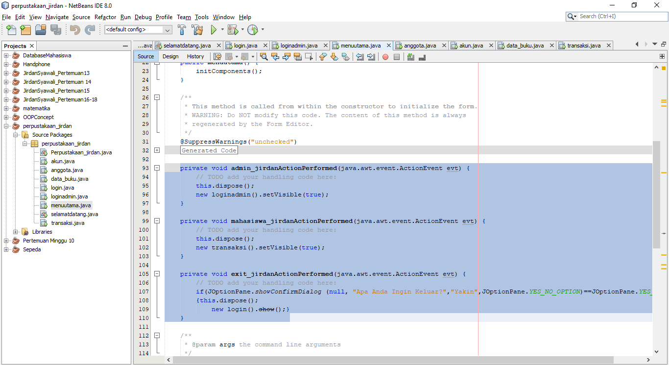 Cara Membuat Program Peminjaman Buku dengan Netbeans & XAMPP - UAS ...