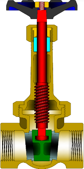 ⅜" to 3" Gate Valve (Rising Stem, Rolled-In Seat Rings) Class 200-300 ...