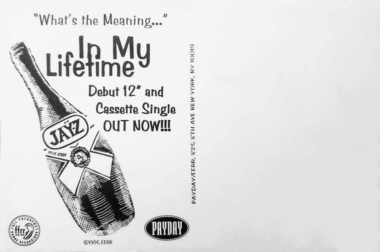 Hip-Hop Nostalgia: Jay-Z "In My Lifetime" (Postcard, 1994)