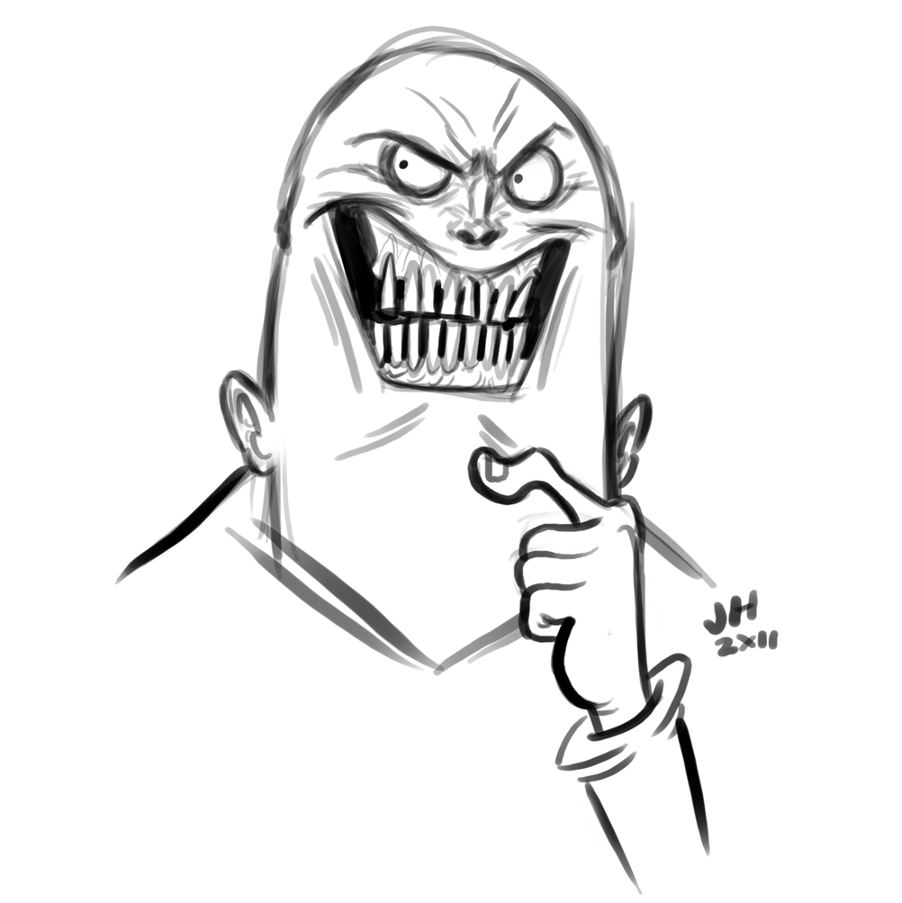 Come At Me, Bro: Fiendish face