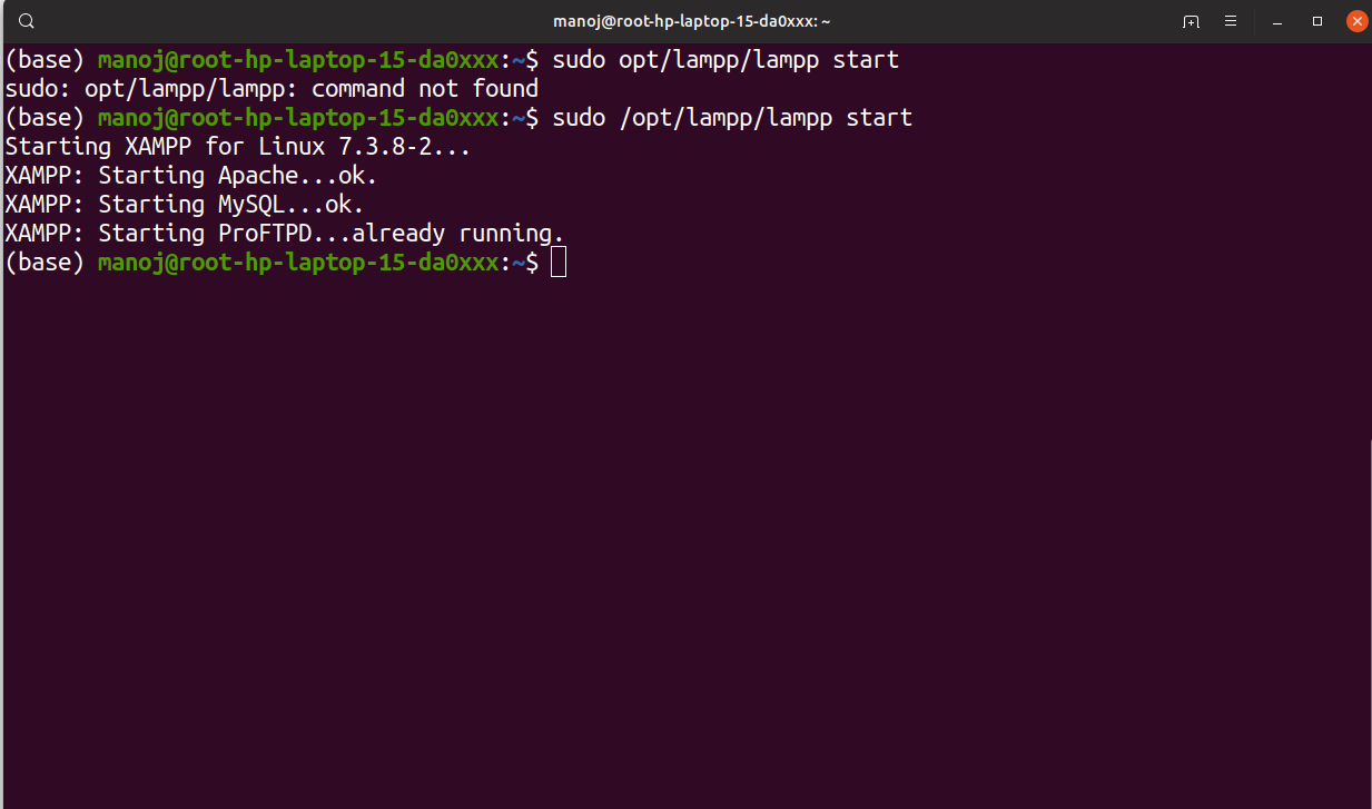 How to Fix /opt/lampp/bin/mysql.server: 264: kill: No such process in ...