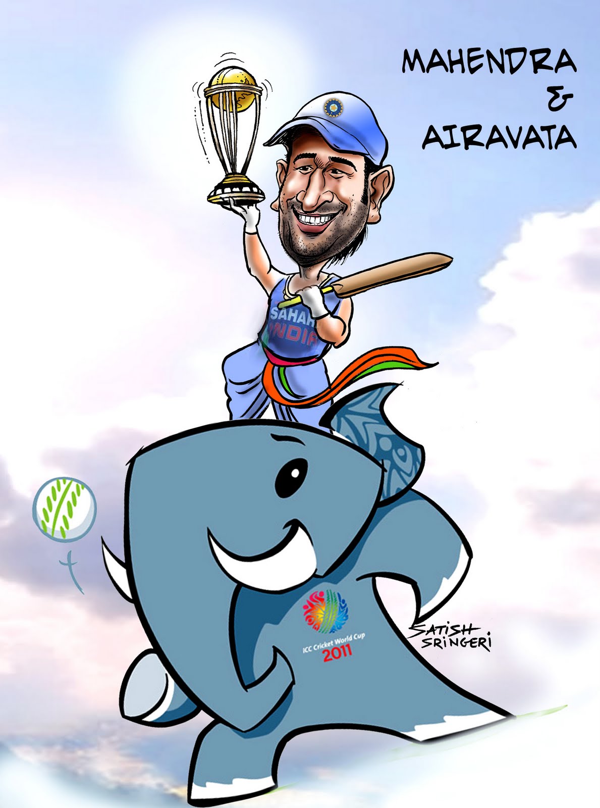 SRINGERICARTOONS: INDRA & AIRAVATA!