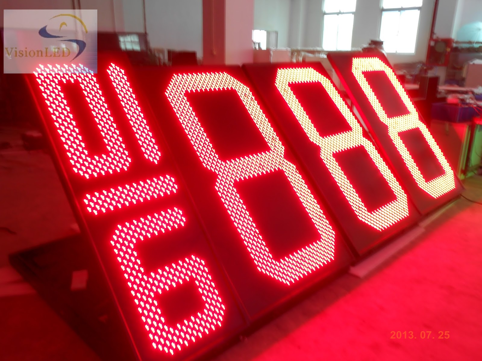 PetroLed: 60 inch Gas Price Led, Outdoor jumbo led screen for USA