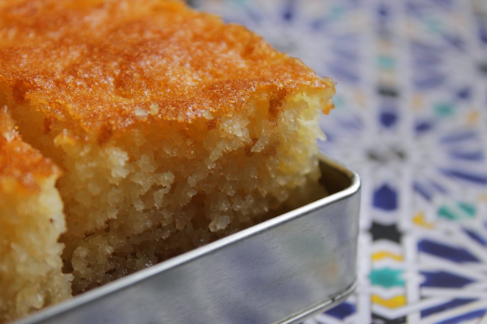 the Old Curiosity Shop: Revani: Turkish Semolina Cake Soaked in Syrup