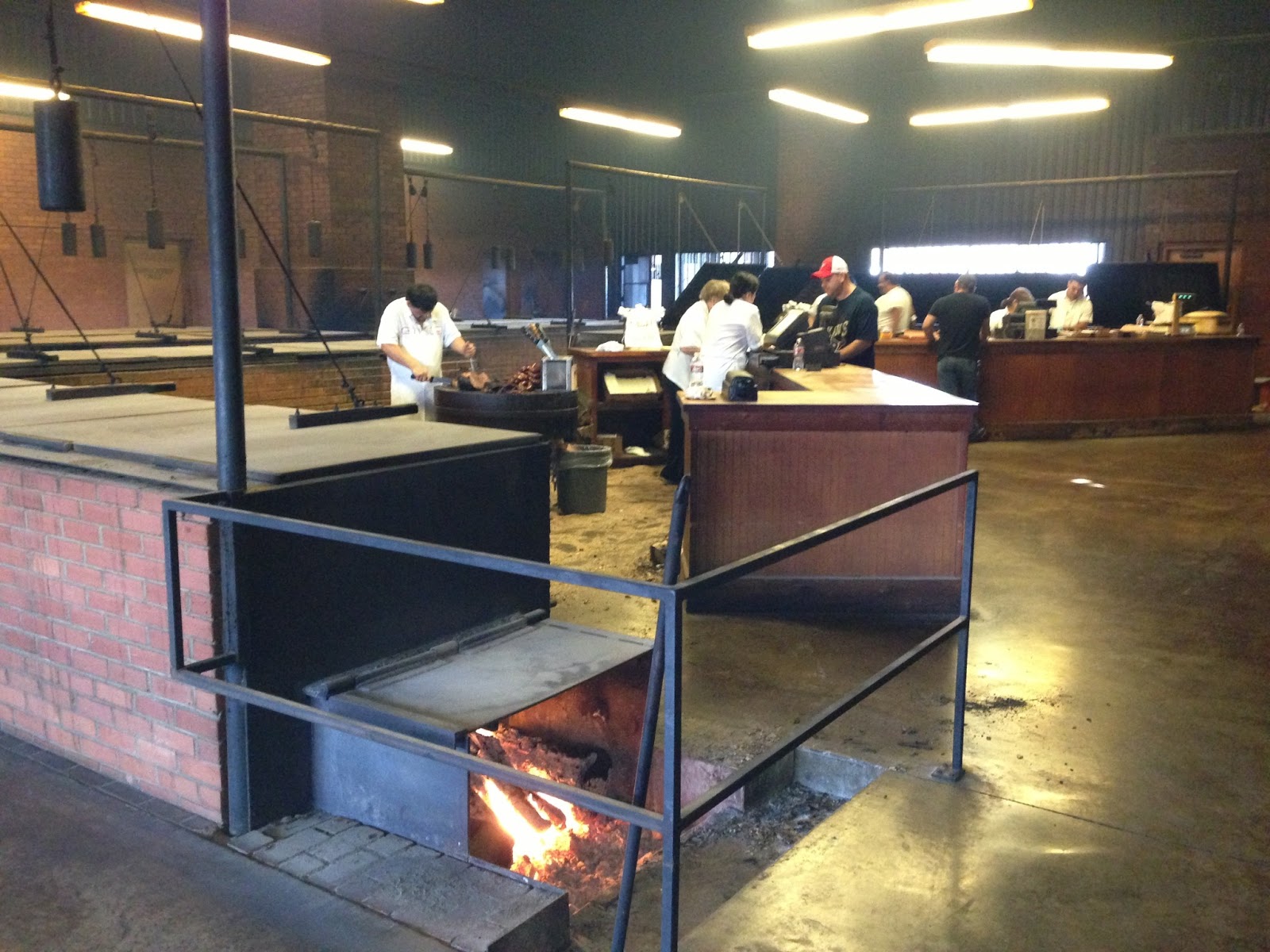 Man Up: Tales of Texas BBQ™: The pit at Kreuz Market (Lockhart, TX)