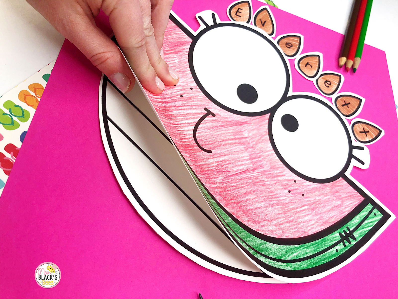 Watermelon Name Craft Plus Writing | Mrs. Black's Bees