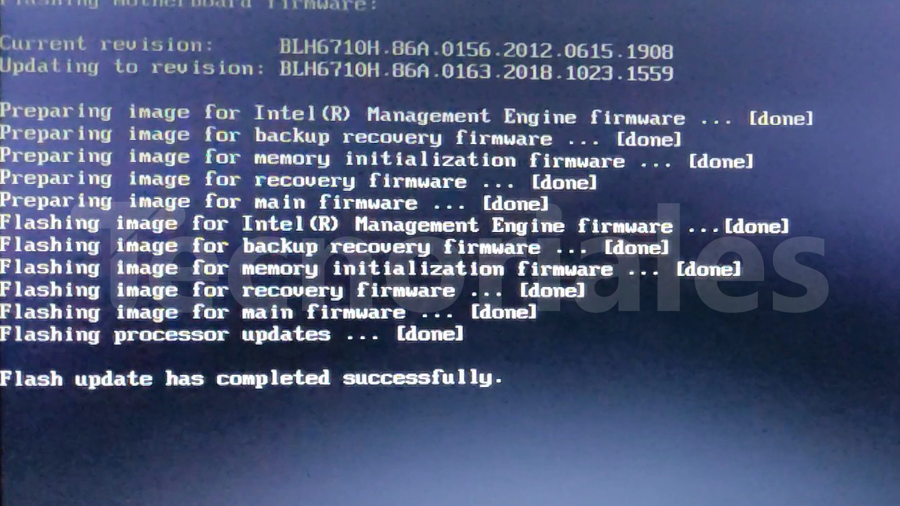 Actualizar BIOS Intel DH67BL - F7 BIOS Flash Update