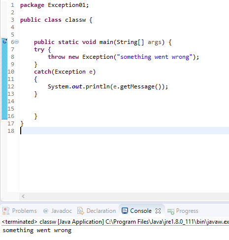 Test Engineer - Automation: Day 5: Exception Handling in Java