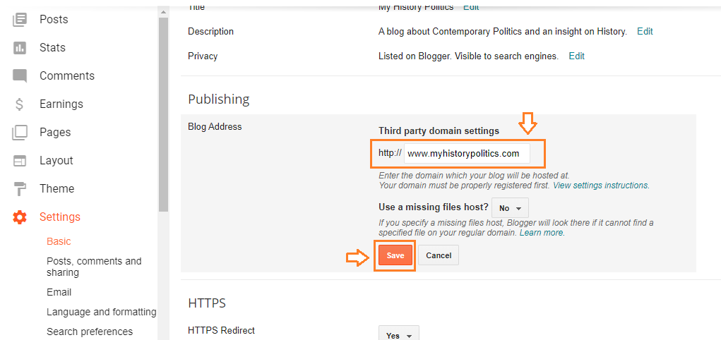 How To Redirect Blogspot To Custom Domain | Set Up A Third Party URL ...