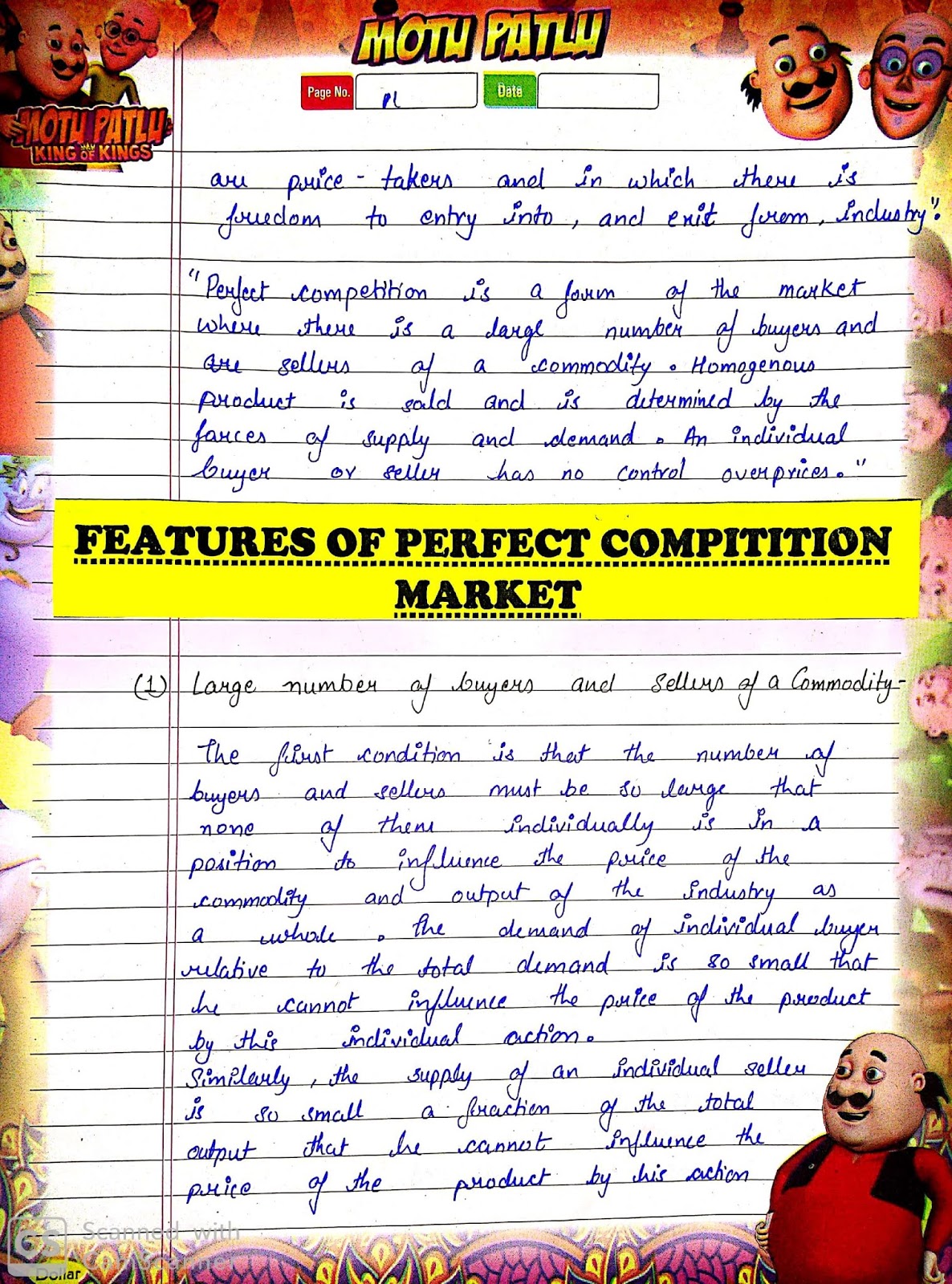 Class 11th/12th economics project on Forms Of Market