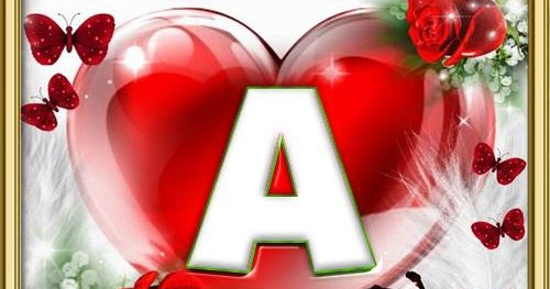 Iniciales Nombres y Más: Hermoso corazón con iniciales