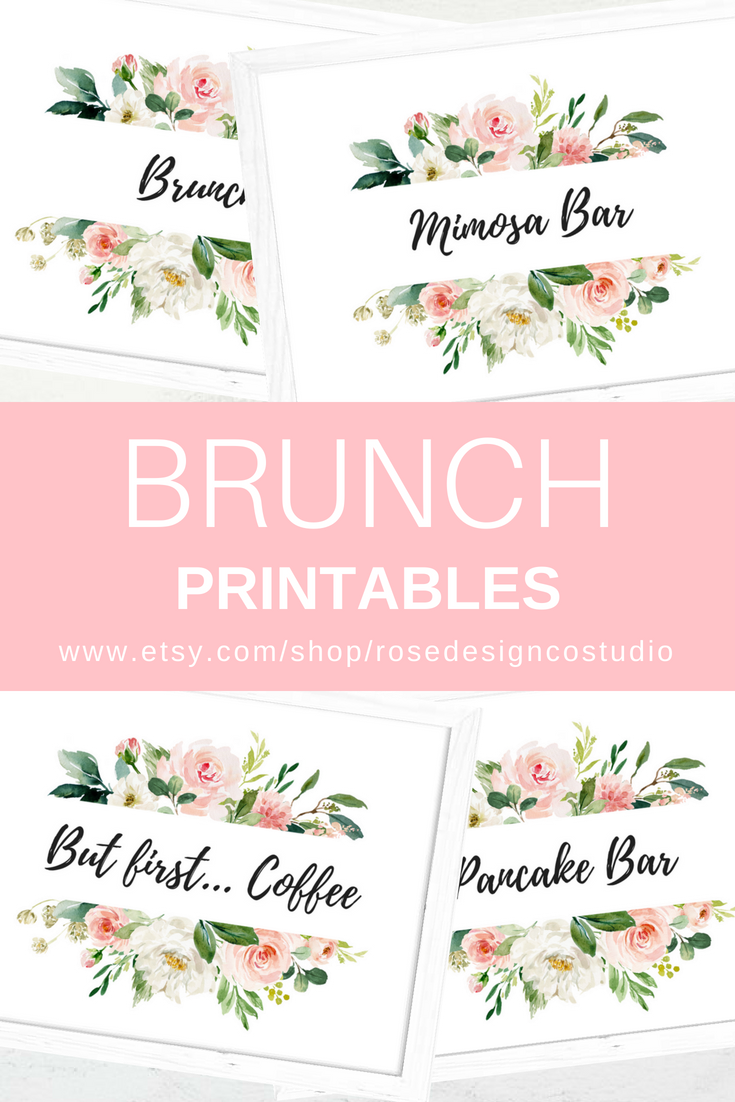 Brunch Party Printables | Rose Design Co.