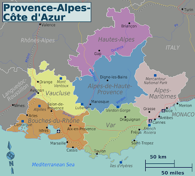LA PROVENCE, L'ÂME DU MIDI FRANÇAIS: La Provence sur la carte de France
