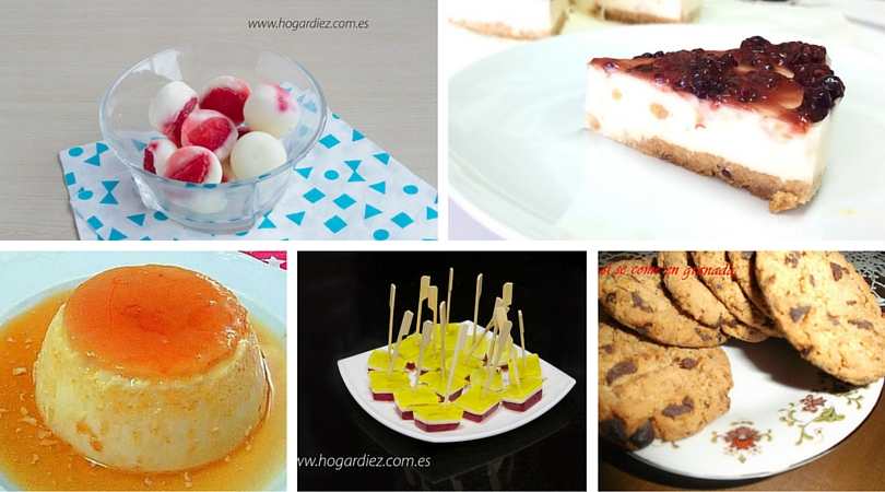 Hogar diez: 5 postres light