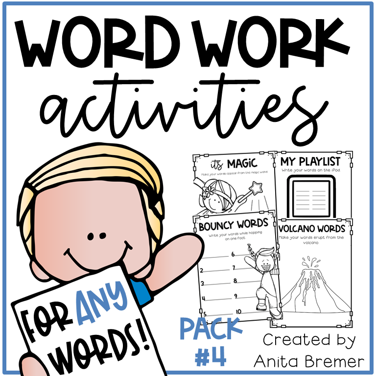Word Work Activities for ANY Words! | Mrs. Bremer's Class