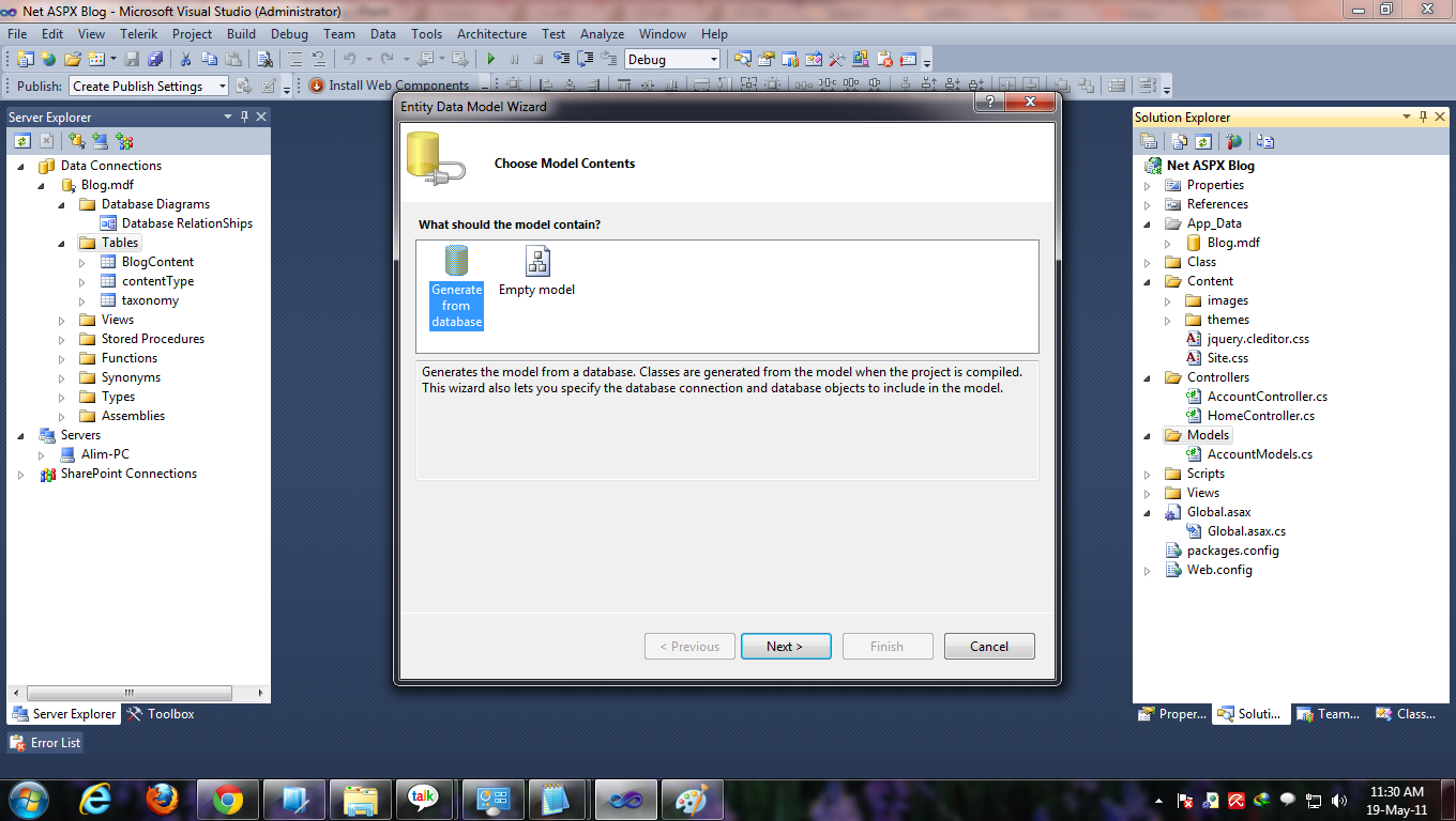 Alim Ul Karim's Blog: How to Create Database First in ASP.NET MVC3/MVC ...