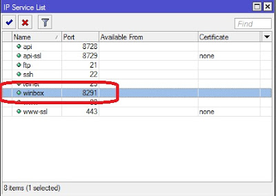 Knowledge Area: Mikrotik Winbox Port Change