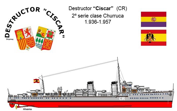 Destructor Císcar (CR) - 1936