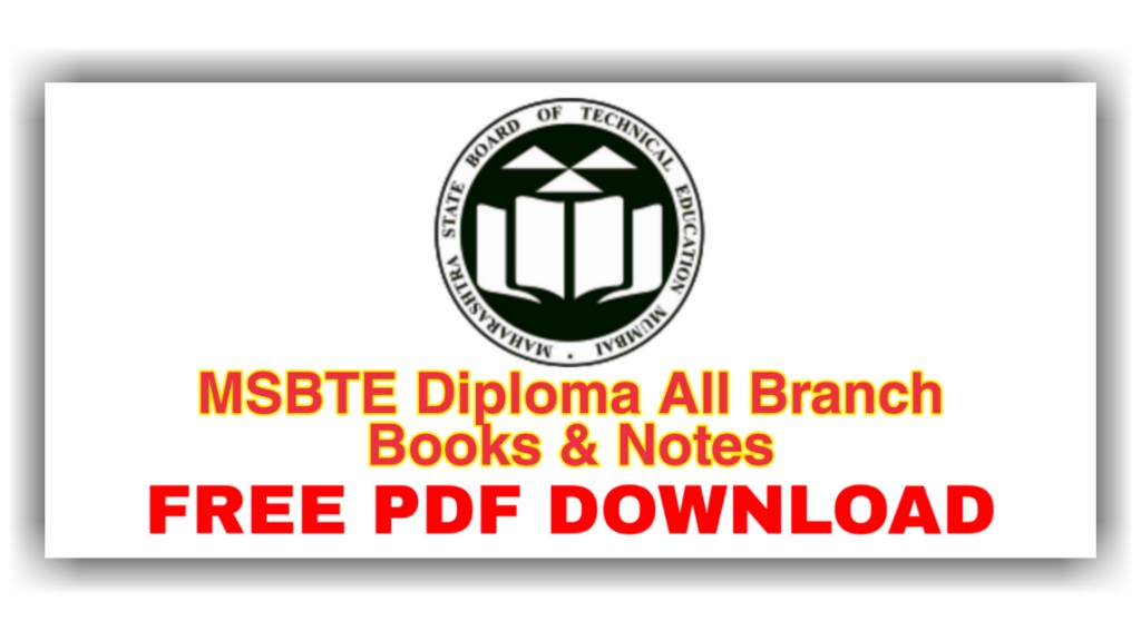 Msbte Diploma Books And Notes Free Msbte I Scheme Diploma All Branch Books And Notes