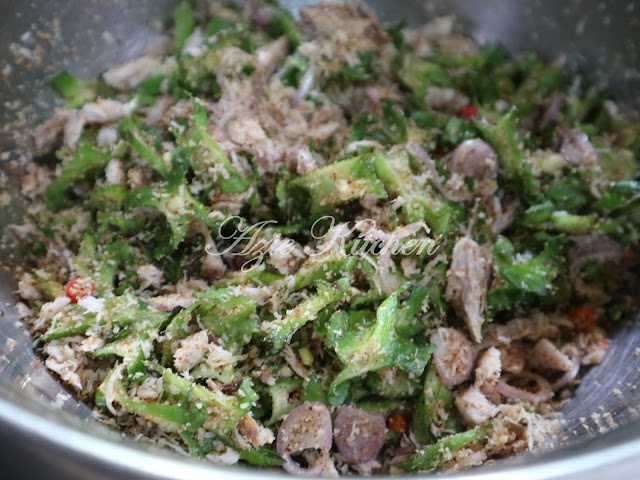 Kerabu Kacang Botol Yang Terlajak Sedap - Azie Kitchen