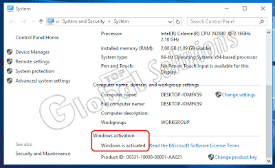 Cara Activation Windows 10 Permanent 100% Work | TOP GLOBAL SOLUTIONS