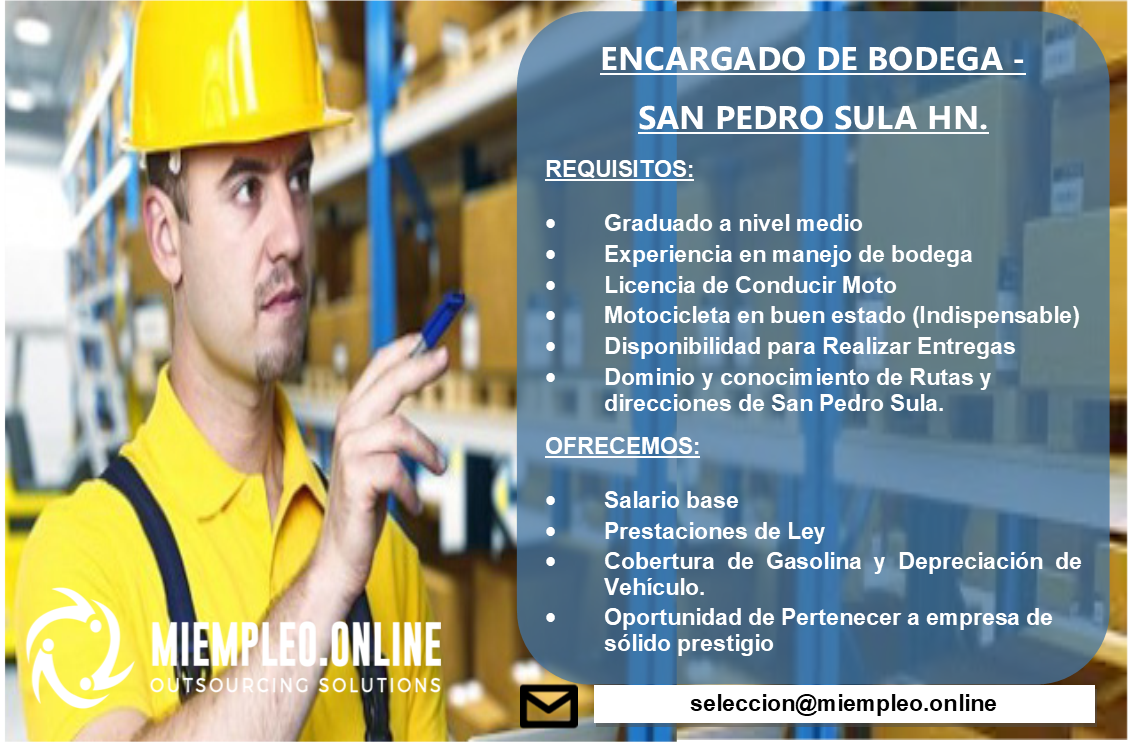 Encargado de Bodega - SPS