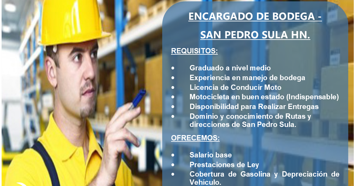 Encargado de Bodega - SPS