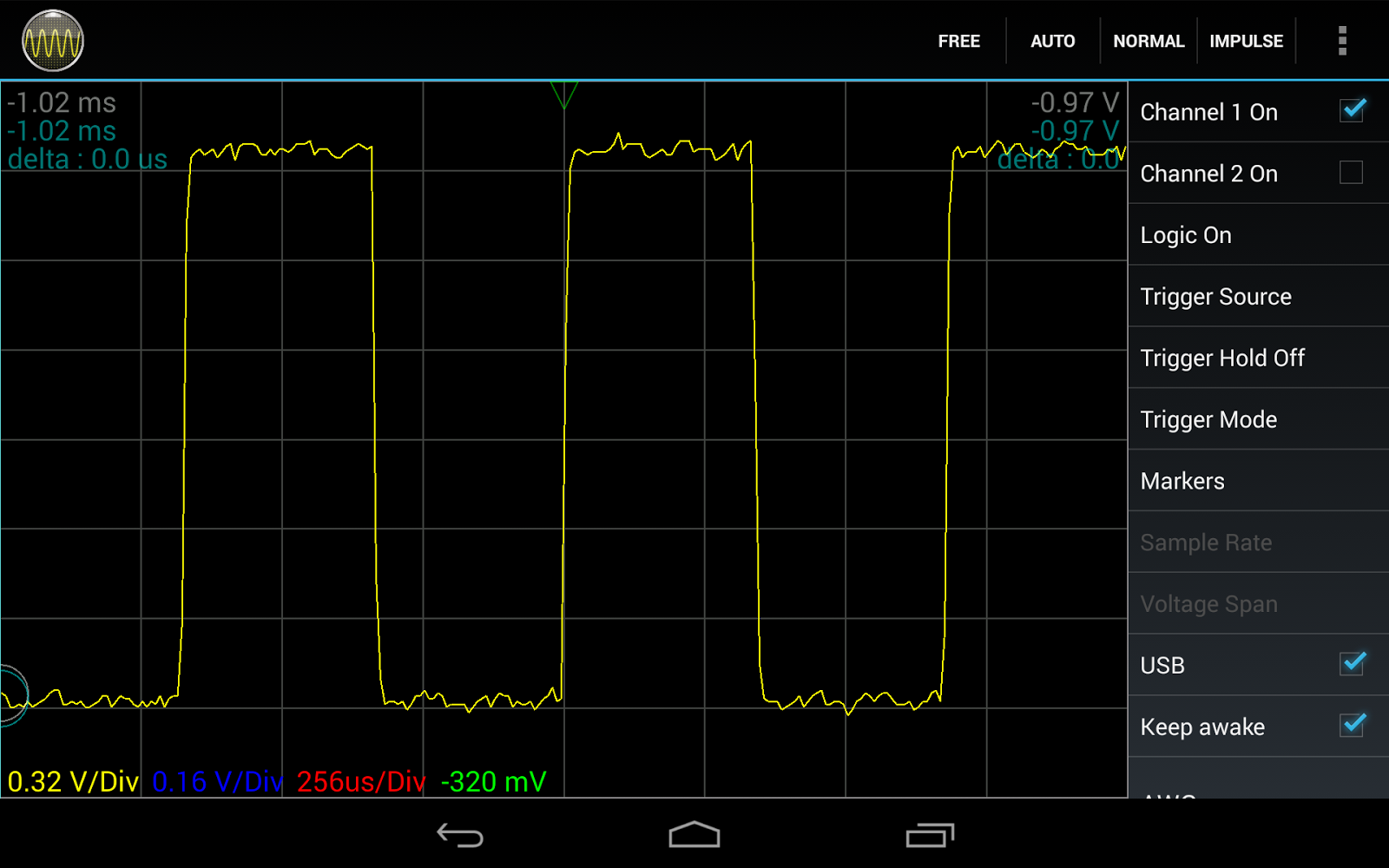 G4FRE RADIO BLOG: $20 Oscilloscope under Android