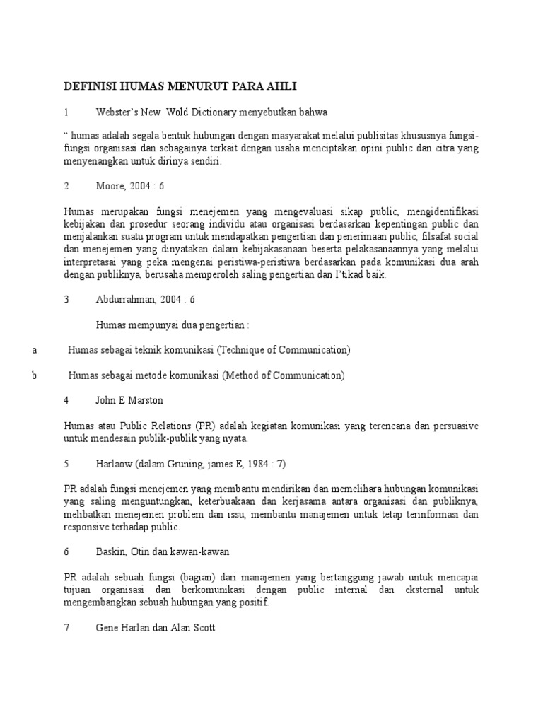 pengertian humas - wood scribd indo