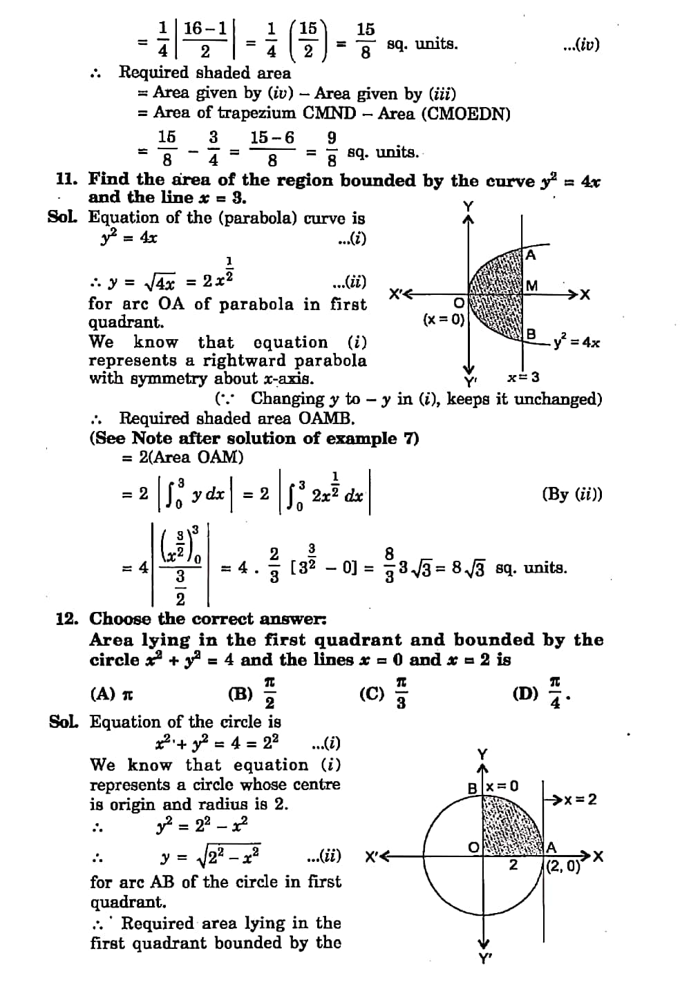Applications of integrals class 12 math - Studypur