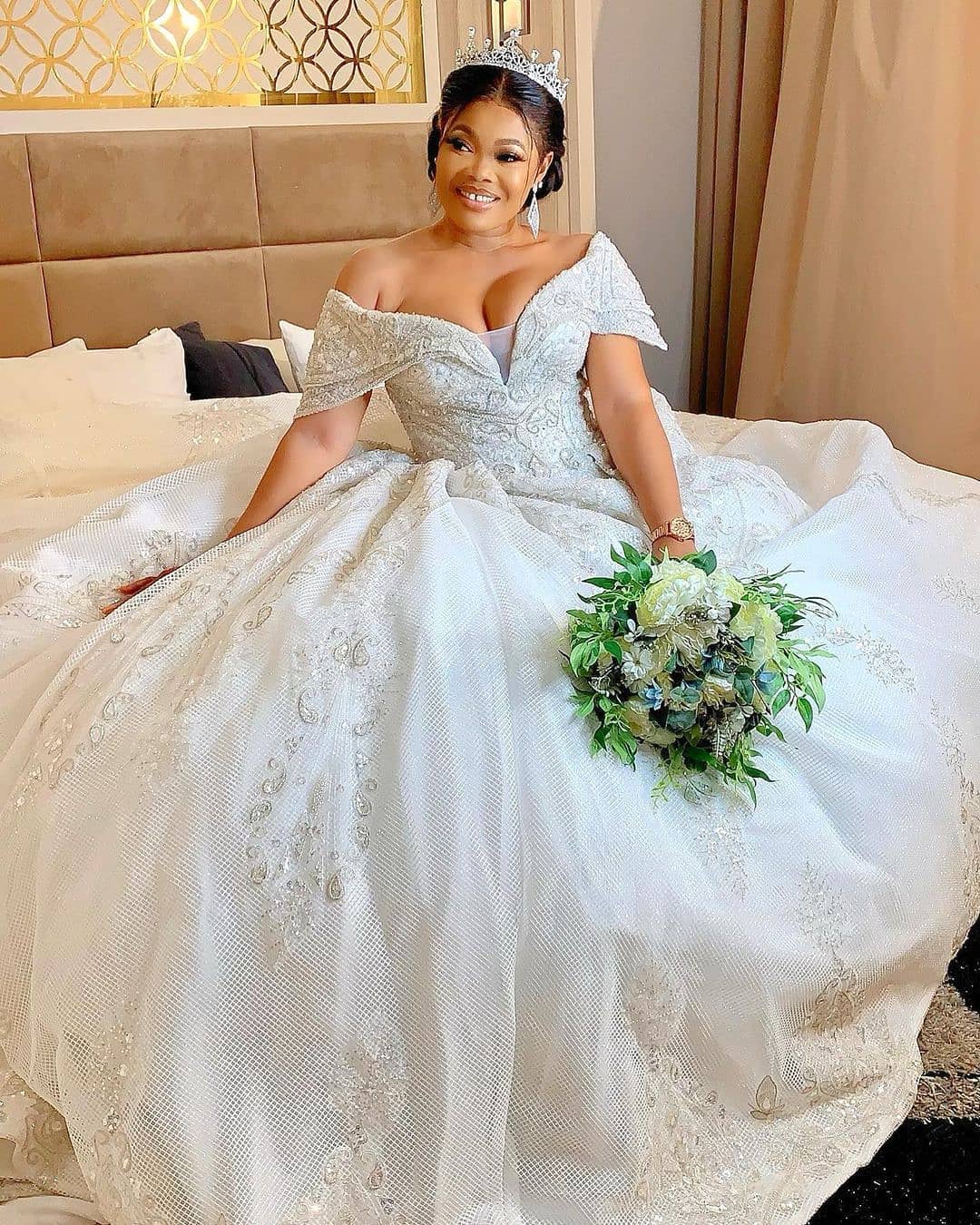 Ruby Orjiakor in Wedding Gown bridal photoshoot for Amadiva Bridals