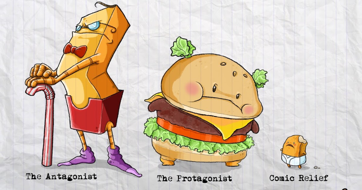 Sem's Blog: Character Design (The Fast Food family)