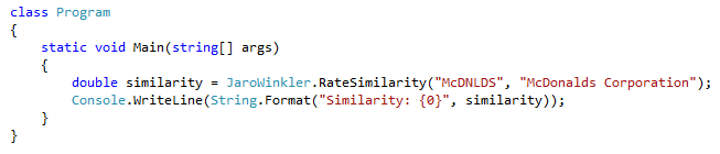 The Lazy Coder: Evaluating similarity between strings. Jaro-Winkler ...