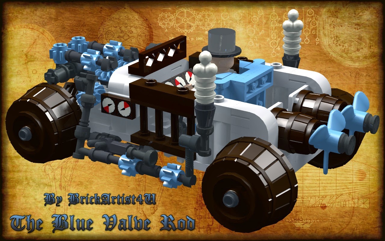 Lego Hotrod Instructions: The Lego Steampunk or Lego Dieselpunk Hotrods