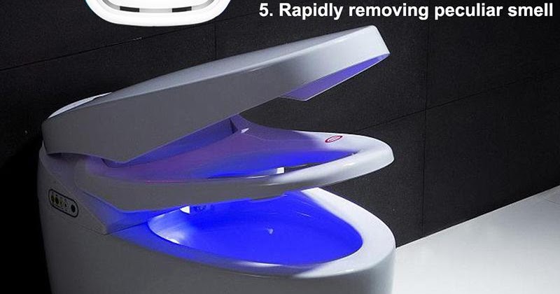 CE Apprroved Solar UVC light 99.9% SterilizationToilet