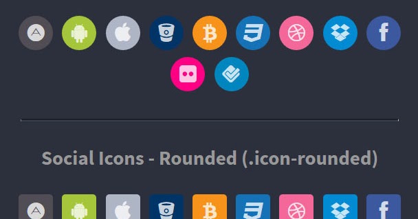 أيقونات شبكات التواصل الإجتماعي Social Media Buttons and Icons HTML ...