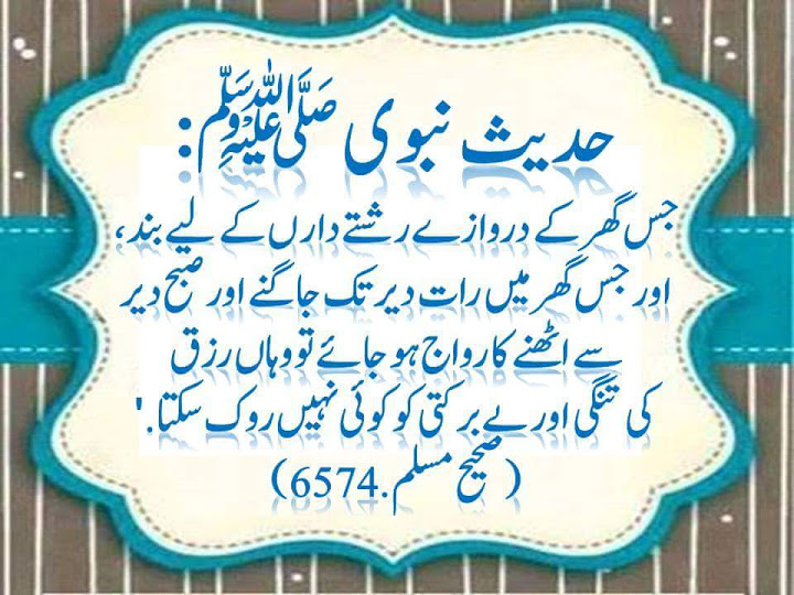 Islamic Duas & Azkar By Mumtaz Parveen: (ﷺ)~Hadees-e-Nabvi