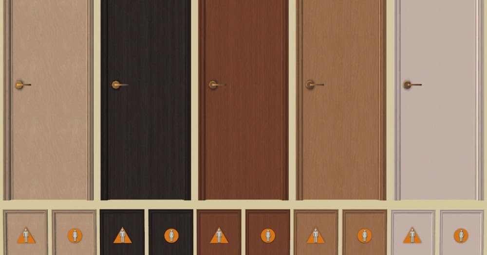 TheNinthWaveSims: The Sims 2 - Justa Door in MALM Colours