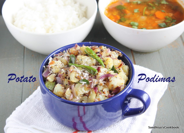 Sandhiya's Cookbook: Potato Podimas | UrulaiKizhangu Podimas | Urulai ...
