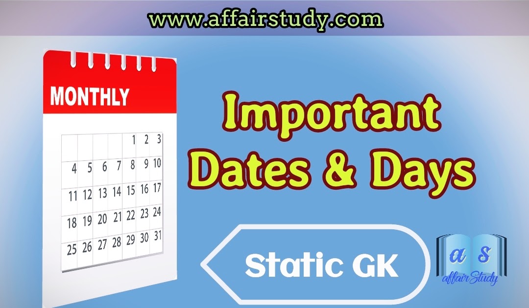 List of Important Days and Dates of the year